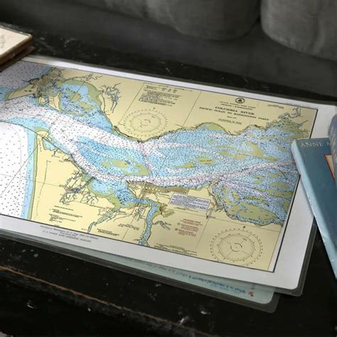 Nautical Chart Placemats Locations In Oregon New England Trading Co