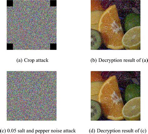 Cropping And Decryption Results Download Scientific Diagram