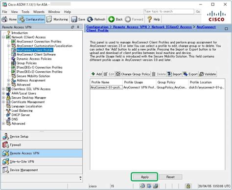 anyconnect client profile バックアップサーバリストの設定と動作確認 cisco community