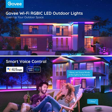 Govee Phantasy Outdoor Weather Proof Smart Led Rgbic Strip Lights 10m