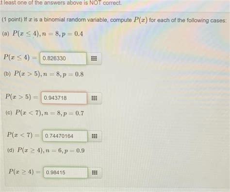 Solved The Answers In Red Are The Ones I Could Not Get Chegg Com