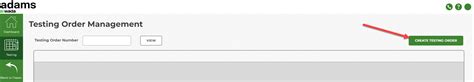 creating a testing order adams help center