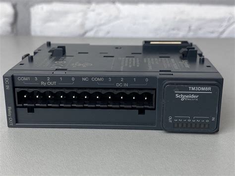 schneider tm3dm8r discrete i o module modicon tm3 8 io 4in 4relay outputs 24v ebay