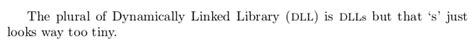 Typography When Using The Acronym Package And The Smaller Option How