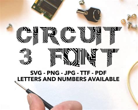 Circuit Font Svg Circuit Font Png Circuit Letters Svg Png  Ttf