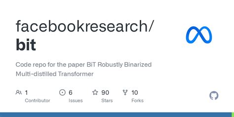 GitHub Facebookresearch Bit Code Repo For The Paper BiT Robustly Binarized Multi Distilled