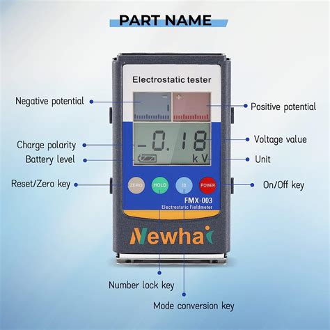 Newhai Portable Handheld Electrostatic Field Meter For India Ubuy