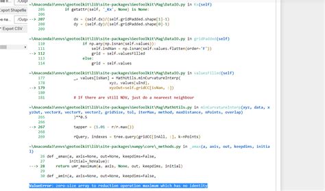 runtimewarning mean of empty slice · issue 138 · geoscixyz toolkit