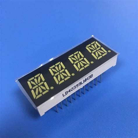 4 digit 16 segment led display 0 39 inch common cathode for temperature