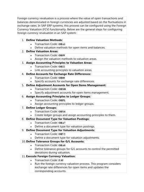 Foreign Currency Revaluation Pdf