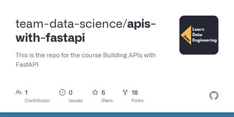 GitHub Team Data Science Apis With Fastapi This Is The Repo For The Course Building APIs With