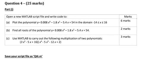 Solved Question 4 25 Marks Part 0 Open A New Matlab