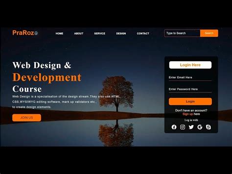 Homepage Design In Html And Css Code Homemade Ftempo