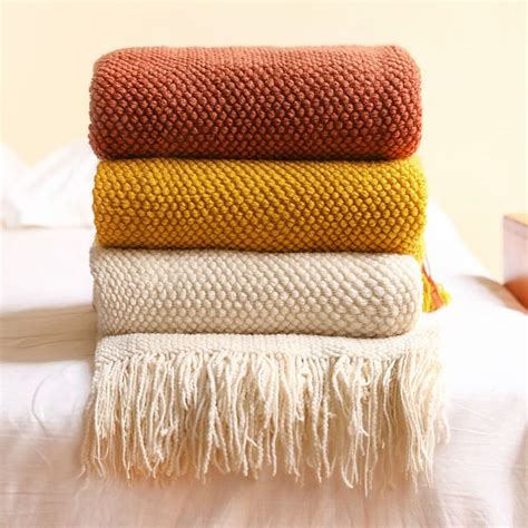Corn Grain Tassel Throws Knitted Blankets Knitted Throws Sofa Blanket