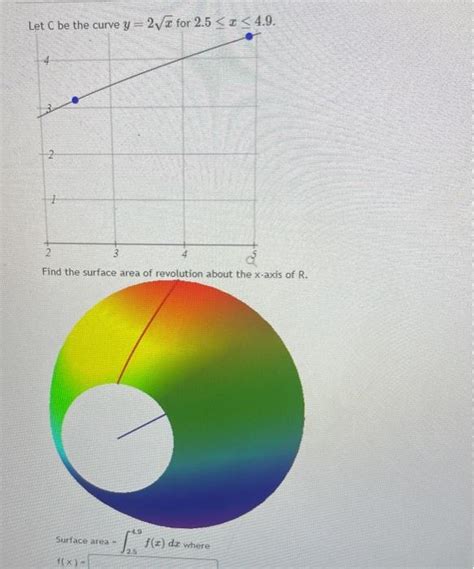 Solved Let C Be The Curve Y2x For 25≤x≤49 Find The