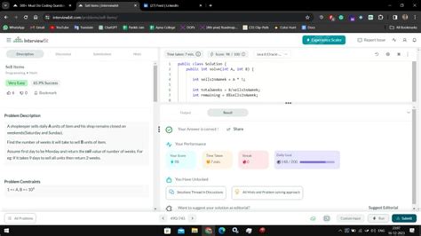 Day230 365daysofcode Scalerdiscord Codewithscaler Coding Problemsolving Sayak Mondal