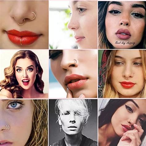 Купить Сережка обманка пирсинг без прокола серьга фейк сережка имитация пирсинга септум цена 25