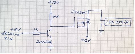 how to control a 12v led strip with arduino eprojectszone