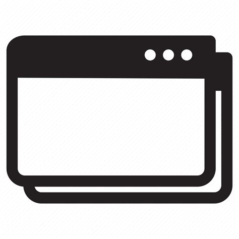 browser duplicate replicate internet web window icon download on