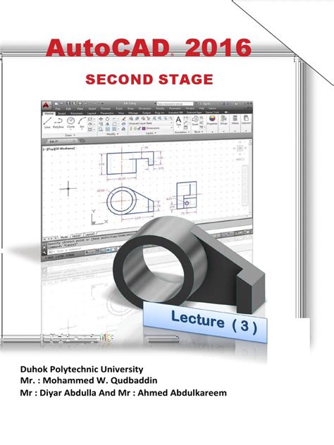 Autocad 2016 Second Stage Pdf Button Computing Icon Computing