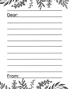 Printable Card And Letter Writing Templates Elementary Multiple Designs