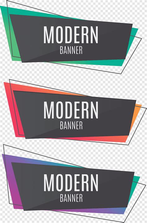 다채로운 기하 요약 배너 Png Pngegg