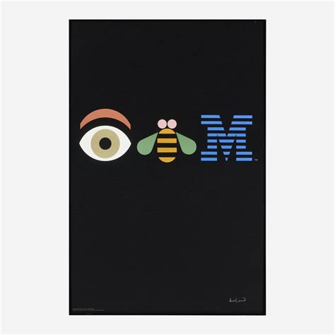 Paul Rand Eye Bee M Rebus Poster 1991 Mutualart