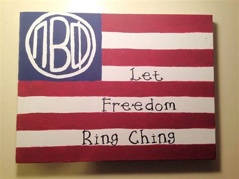 Pi Phi Canvas Ring Ching