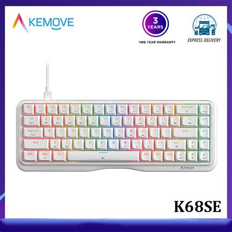 Kemove K68se คีย์บอร์ดเล่นเกม แบบใช้สาย Rgb 68 คีย์ หลากสีสัน Shopee Thailand