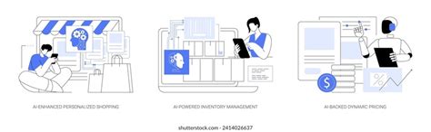 Ai E Commerce Abstract Concept Vector Illustration Stock Vector Royalty Free 2414026637