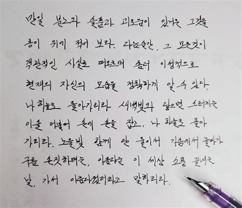 Korean Handwriting Font