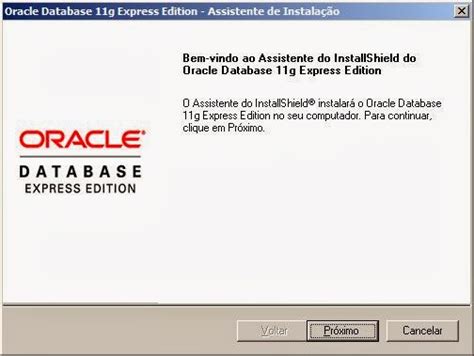 Seu Dba Trabalhando Por Você Instalar Oracle Database Express Edition 11g Release 2 No