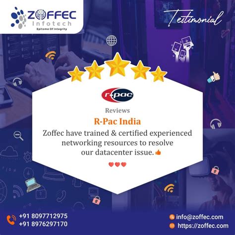 Zoffec Infotech On Linkedin Zoffec Review Testimonial Cybersecurity Hacking Security