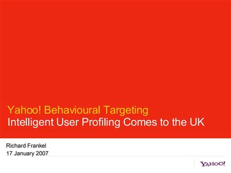 Yahoo Behavioural Targeting2437 Ppt Advertising Industry Industries