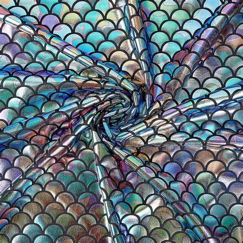 Diy Mermaid Dragon Scales Fabric 40x60 Inches 2 Way Stretch Spandex
