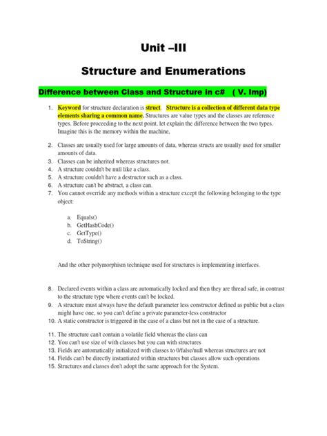 C Unit Iii Notes Pdf Method Computer Programming Class