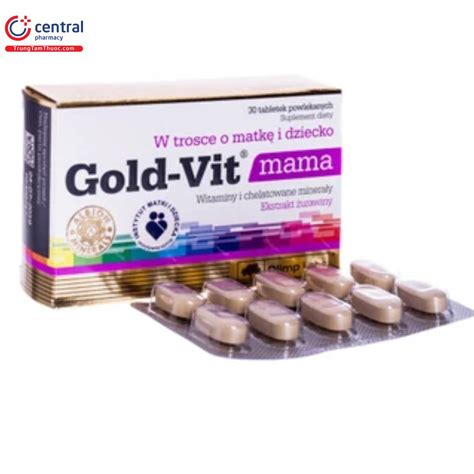Thuốc Gold Vit Mama Hỗ Trợ Bổ Sung Vitamin Và Khoáng Chất Cho Mẹ Bầu