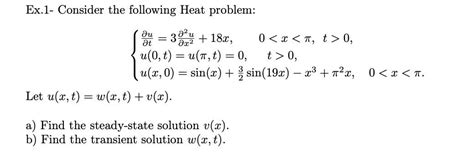 solved ex 1 ﻿consider the following heat