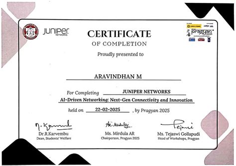 Ai Networking Machinelearning Junipernetworks Nittrichy