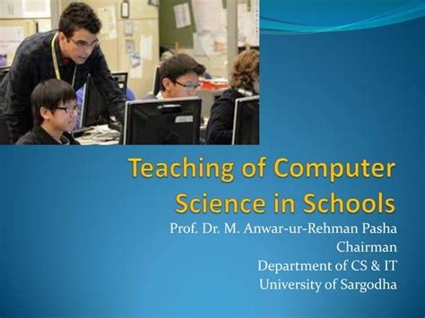 Teaching Of Computer Science In Schools Pptx Technology Industry