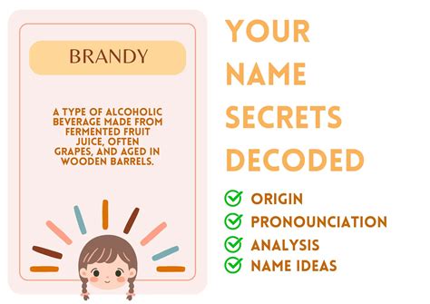 Brandy Girl Name Meaning And Pronunciation