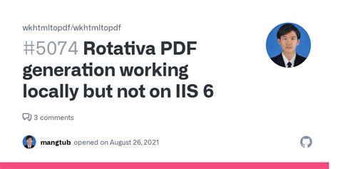 Rotativa Pdf Generation Working Locally But Not On Iis 6 · Issue 5074