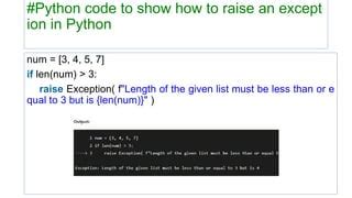 Exception Handling In Python PPTX Programming Languages Computing