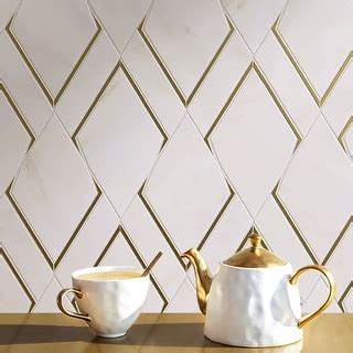 Tilegen Natural Bianco 45 X 825 Marble Mosaic In Whitegold Wall