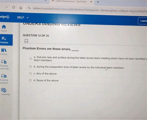 Quick Assessment SumTotal Wilearnsumtotalhost StudyX