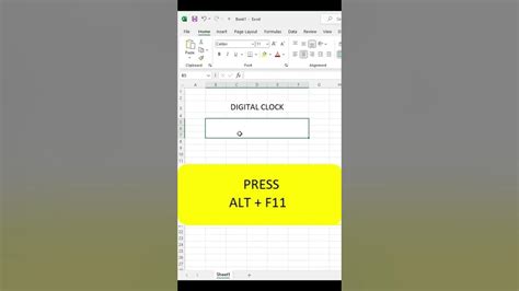 How To Create A Digital Clock In Excelexcel Exceltips Exceltutorial Excelfunctions Msexcel