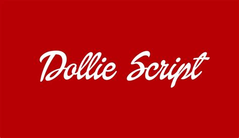 dollie script font font tr