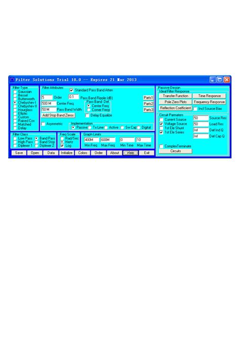 Filtersolutions设计滤波器笔记总结filtersolutionfiltersolution资源 Csdn下载