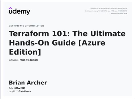 Alwayslearning Terraform Brian Archer
