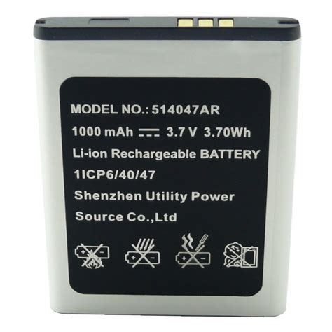 Panasonic 514047AR Batteria a litio 1000mAh bulk - Service Messina ...